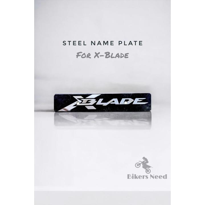 XBlade Brand LOGO Front Name plate for XBlade Motorcycle With Laser ...