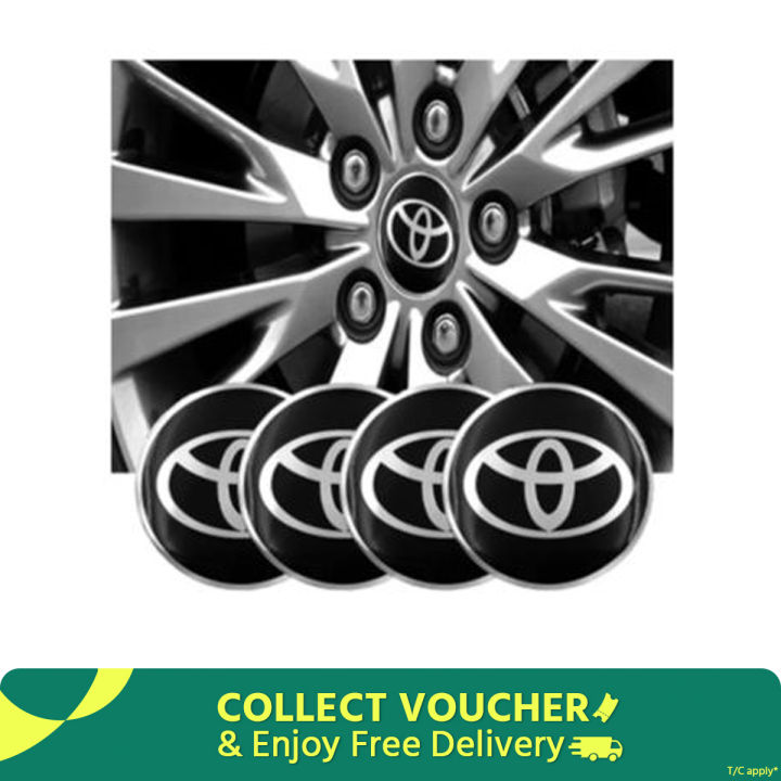 Car Custom Wheel Center Emblem Badge Sticker - Black | Daraz.com.bd