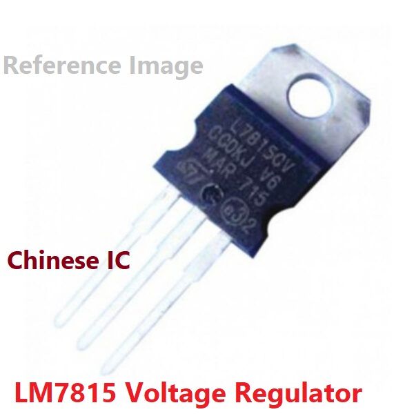 2Pcs- Chinese LM7815 Voltage Regulator LM7815 IC 15V 1.5A Voltage Regulator 3 Pin Leads 7815 ...