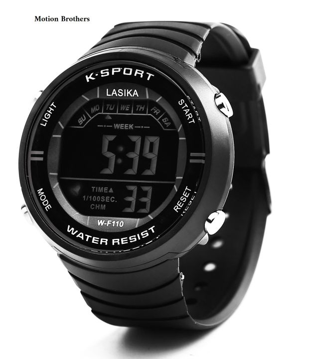 HUYT LASIKA2 W-F10 Water Resistance Digital Watch for Men Black | Daraz ...