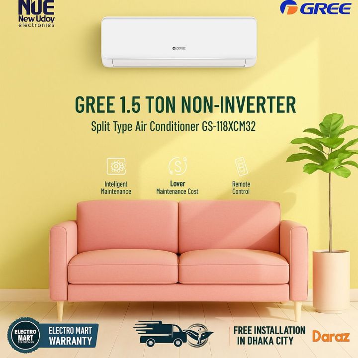 Gree GS-18XCM32 / GS18XFA32 1.5 Ton Split Type Non-Inverter Air ...