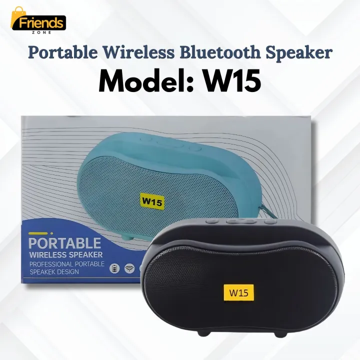 Bluetooth Mini W15 Portable Super Bass Speaker – 800mAh Battery | Daraz ...
