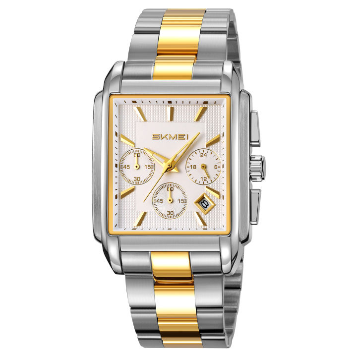 SKMEI 2339 Men’s Chronograph Quartz Watch – 30M Waterproof, Stainless ...