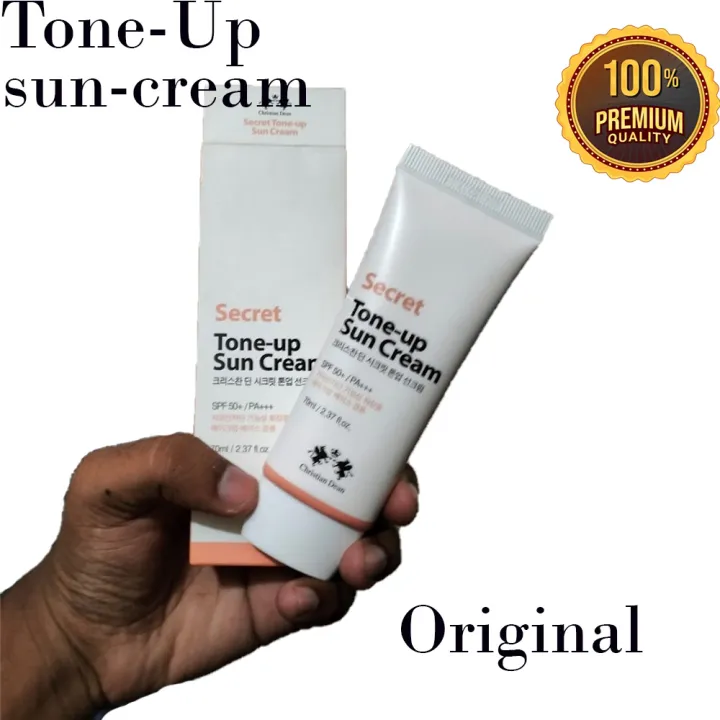 Christian Dean Secret Tone Up Sun Cream SPF 50+ Brightening and ...
