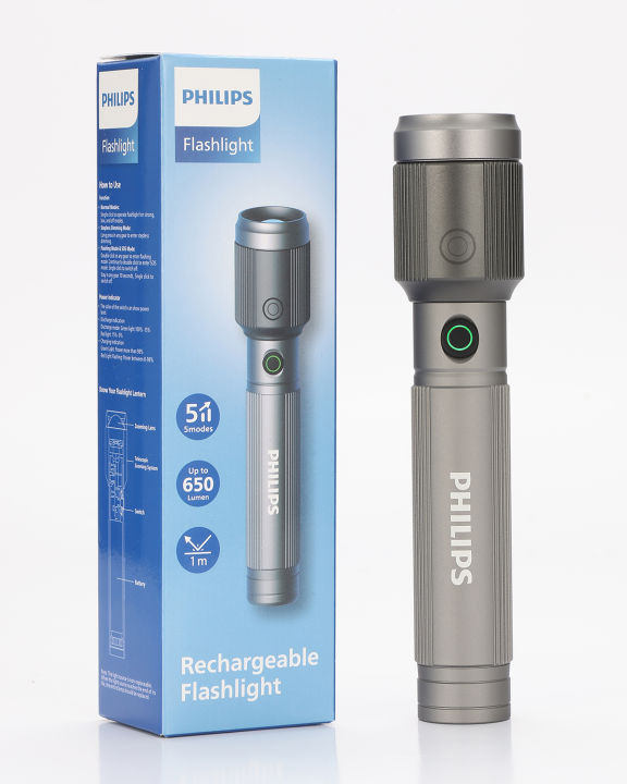 15W Torch Light Zoomable, 1200mAh Handheld Flashlight Rechargeable and ...