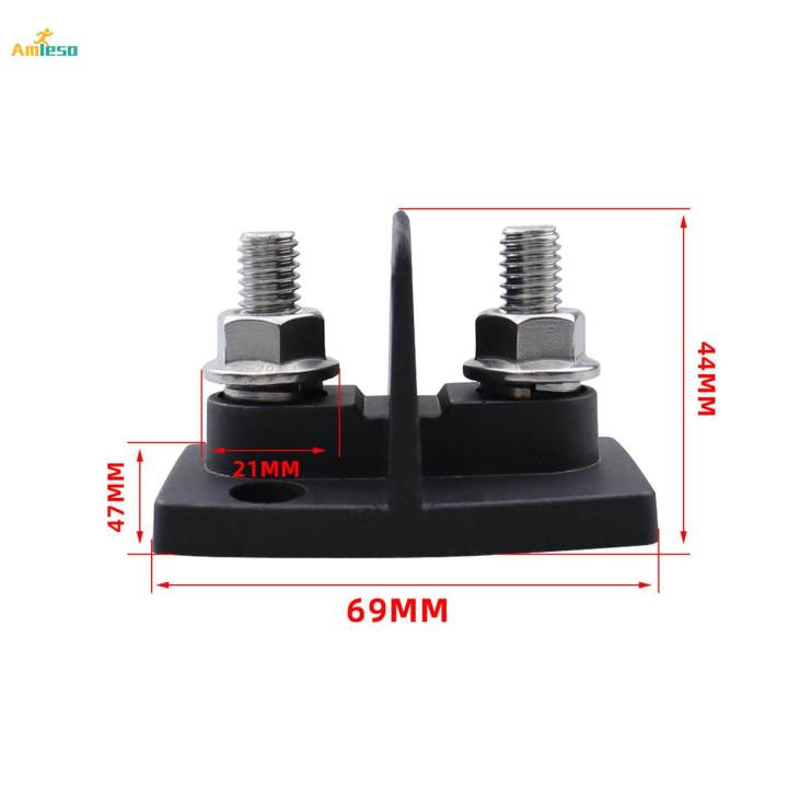 Dual Cable Connector 48V Bus Bar Junction black | Daraz.com.bd