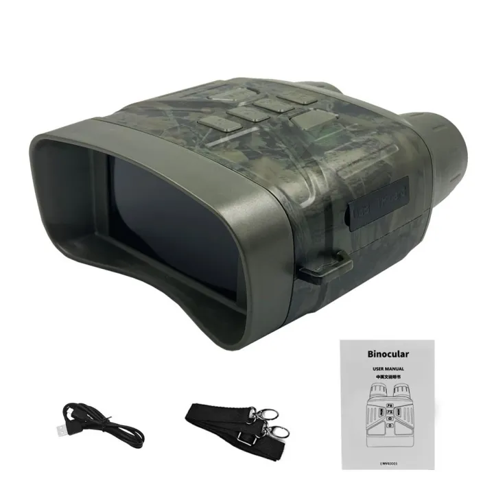 4K night vision instrument infrared binocular 5X zoom 150-200M field of ...