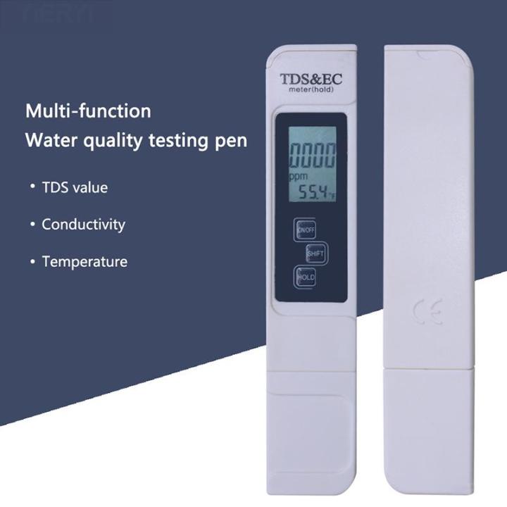 TDS Meter 3 IN 1 Water Quality Tester EC TDS-PPM /Temperature/ Meter ...
