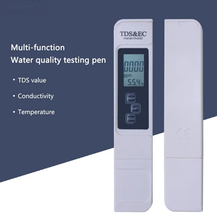 TDS Meter 3 IN 1 Water Quality Tester EC TDS-PPM /Temperature/ Meter ...