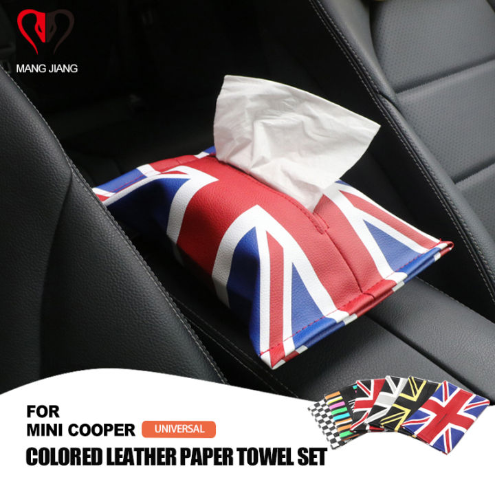 Car Leather Tissue Bag Box For Mini Cooper F54 F55 F56 F60 R55 R56 R60 ...