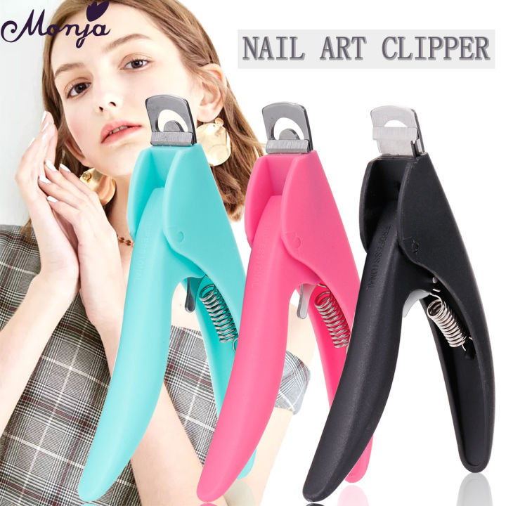 Monja U-shaped Nail Art Clippers French False Nail Cutting Stainless ...