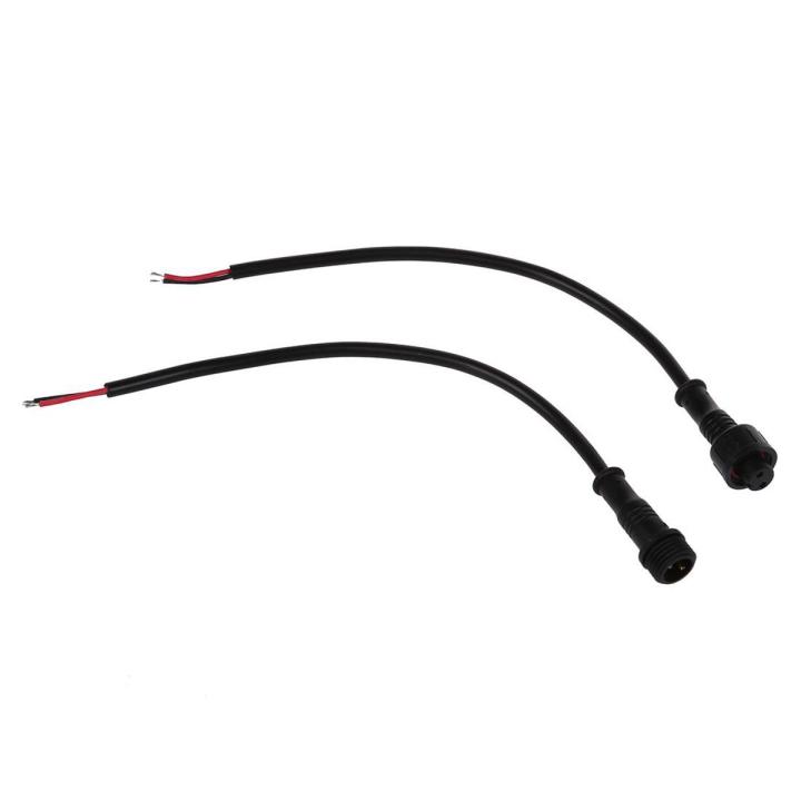 Male Female Plug 2 Pin LED Waterproof Connector Cable Black | Daraz.com.bd