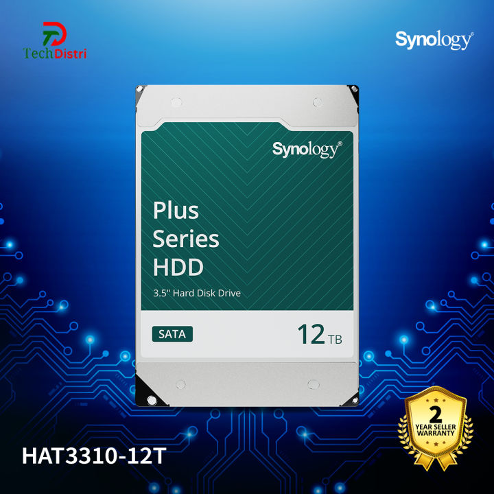 HAT3310-12T || Synology 12 TB || 3.5" || SATA 6 Gb/s|| 7,200 rpm || HDD ...