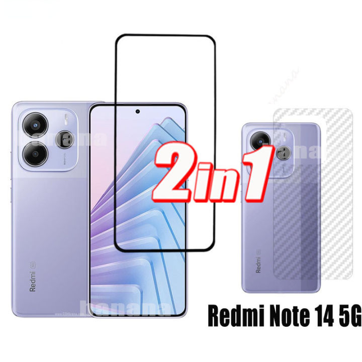 2in1 Redmi Note 14 5G Tempered Glass Film For Redmi Note 13 Pro Note 13 ...