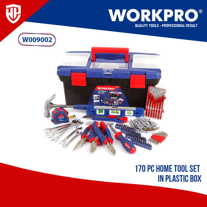 Workpro 170 PC Tools Set in Plastic Tool Box | Daraz.com.bd