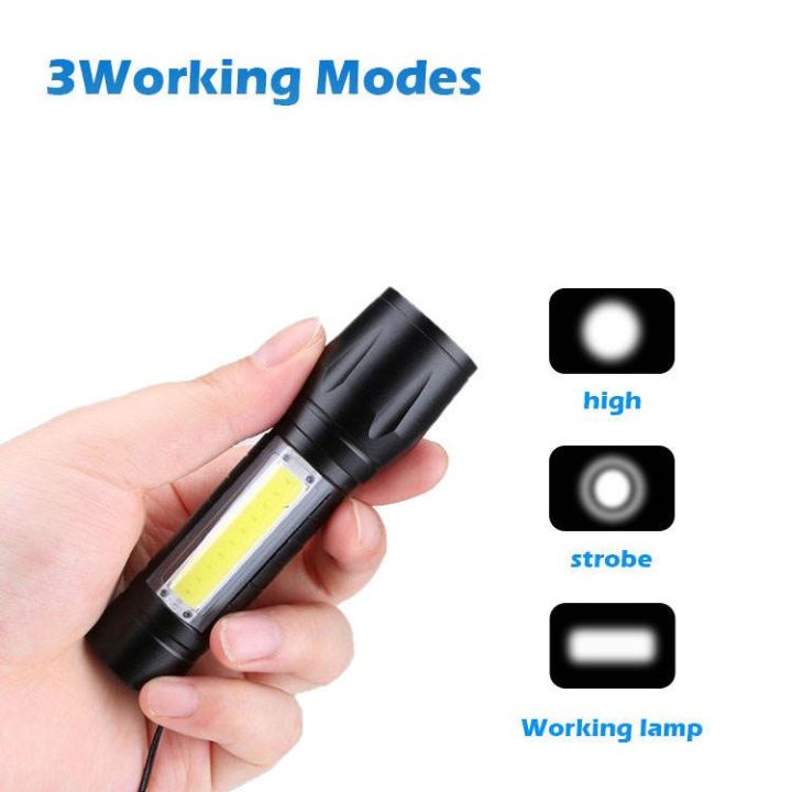 Most powerful led Torch Light long range Torch Light rechargeable mini ...