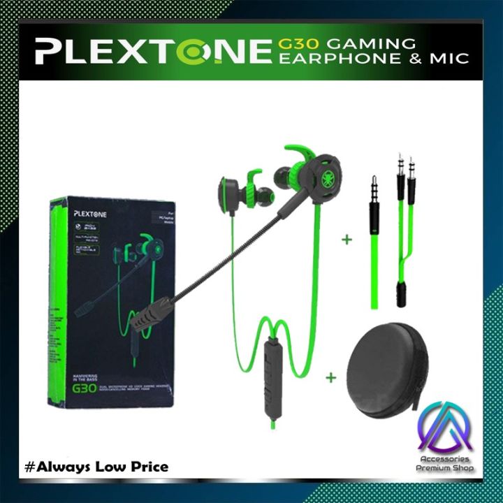 Plextone G30 3.5mm Noise Canceling Gaming Earphone | Daraz.com.bd