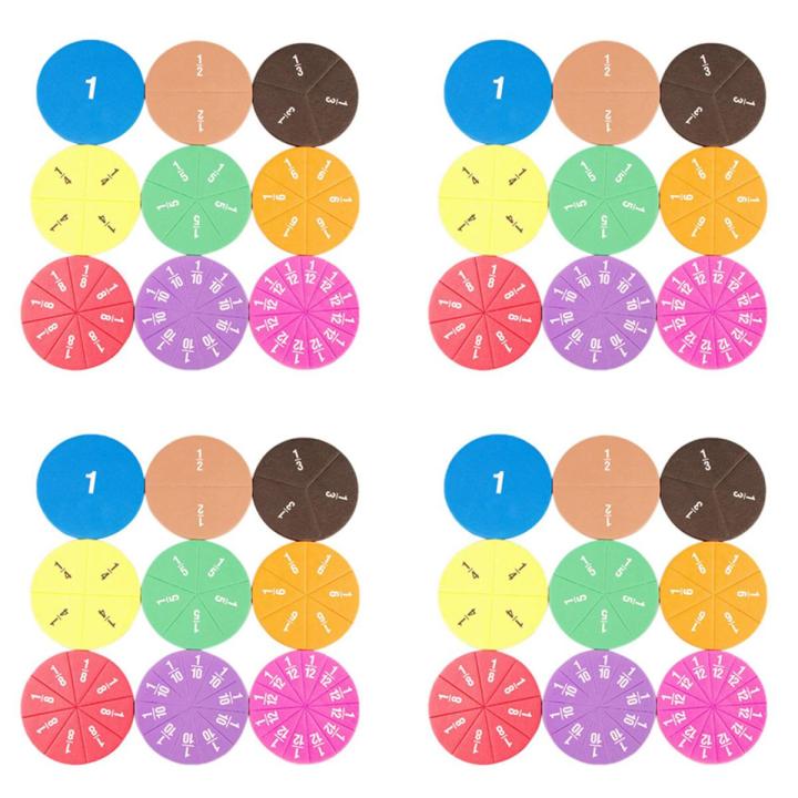 4X Circular Fractions Counting Kids Early Educational Math s Math ...