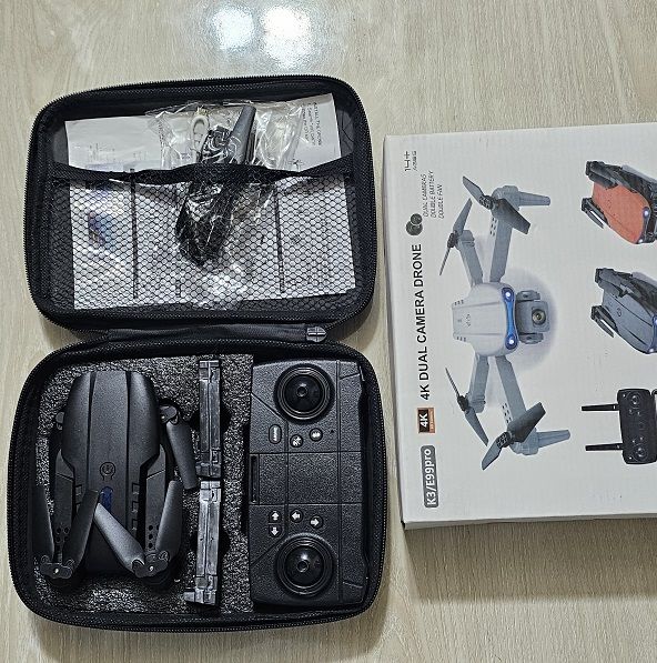 E99 PRO 4K WiFi Drone Dual Camera Dual Battery Foldable Drone | Daraz ...