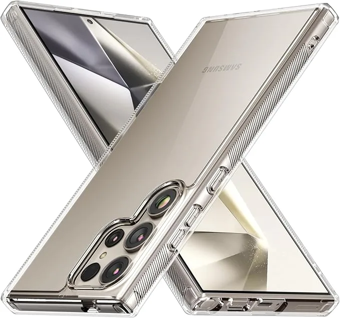 Samsung Galaxy S24 Ultra 5G Flexible Clear Transparent Soft TPU Back ...