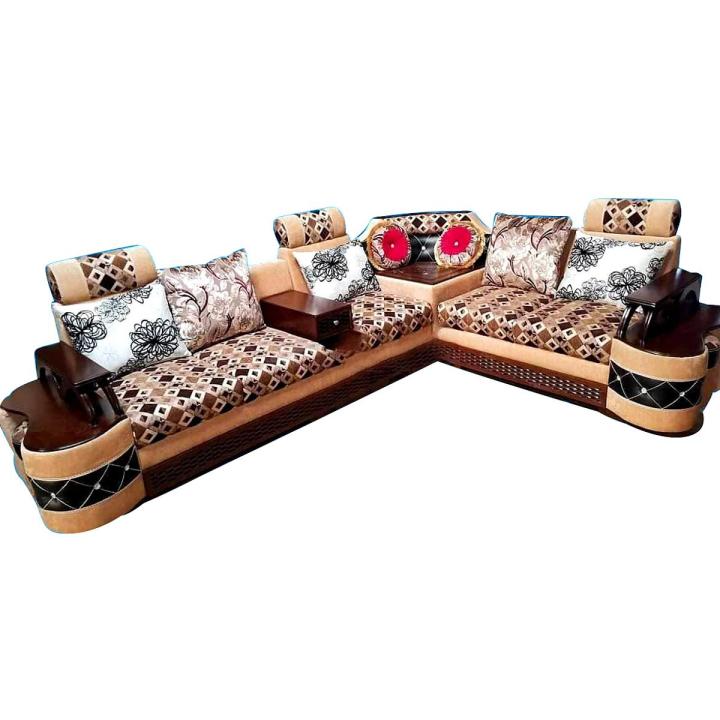 CORNER SOFA S-1120 CANADIAN OAK Tetul Color SOFA, | Daraz.com.bd