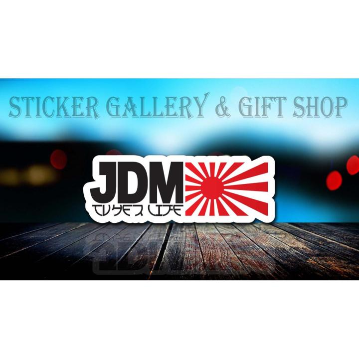 Car Mini Sticker | Jdm Rising Sun Flag |( Waterproof & Premium Quality ...