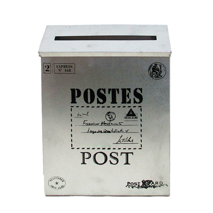 Mailbox Vintage Wall Mount Mailbox Post Letter Box Antique Metal ...