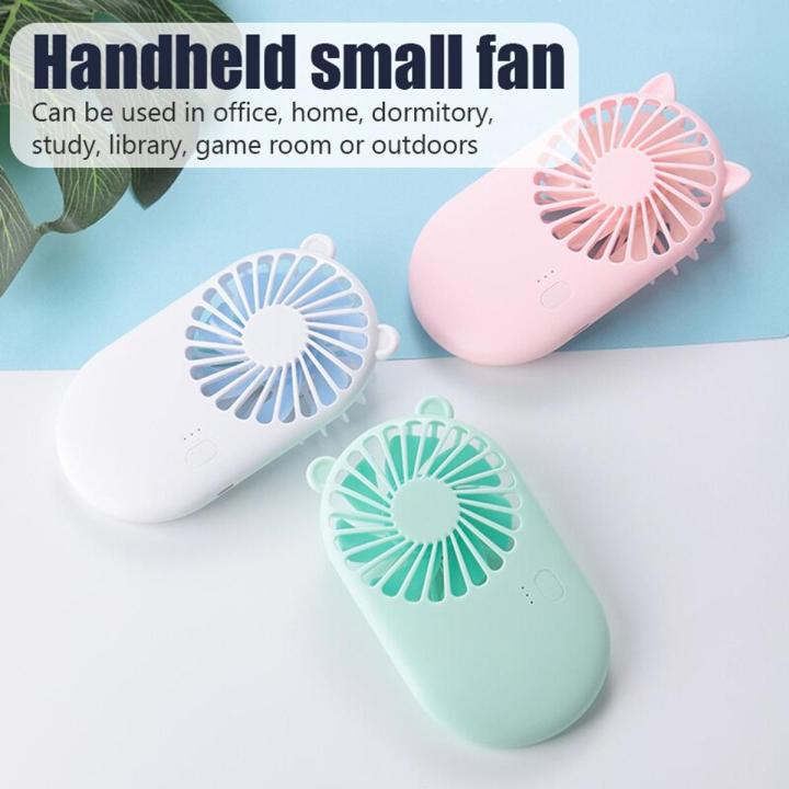 Summer 1pc Cute Portable Mini Fan Handheld USB Chargeable Desktop Fans ...