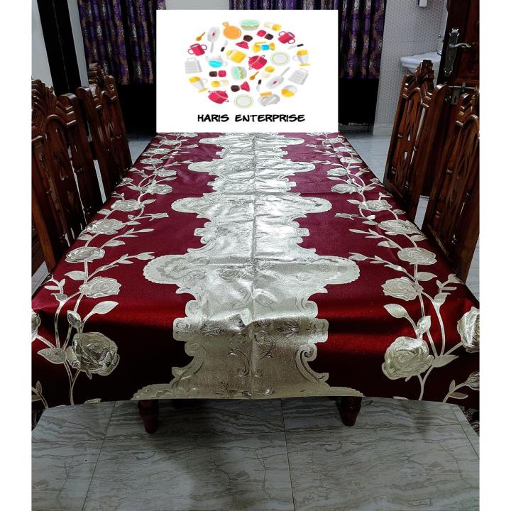 Add A Pop Of Color To Your Dining Table With Multi-Colored Table Cloth ...