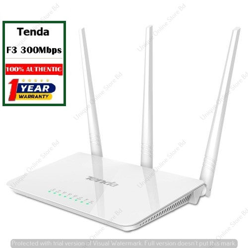Tenda F3 Wireless Wifi Router 300Mbps, Router - Wifi Router | Daraz.com.bd
