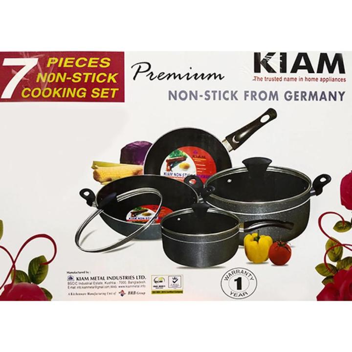 KIAM NON-STICK 7 PIECES COOKWARE SET | Daraz.com.bd