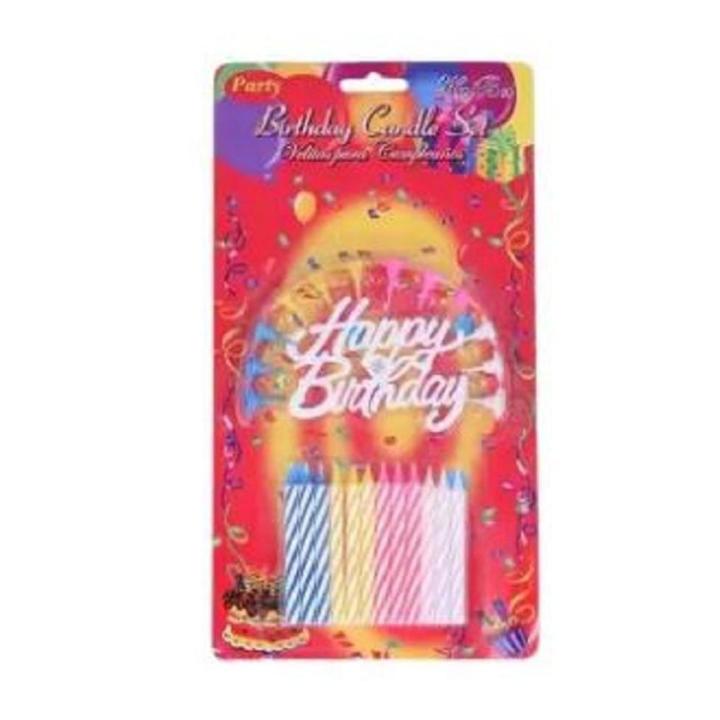 Happy Birthday Candle - Multi-Color | Daraz.com.bd
