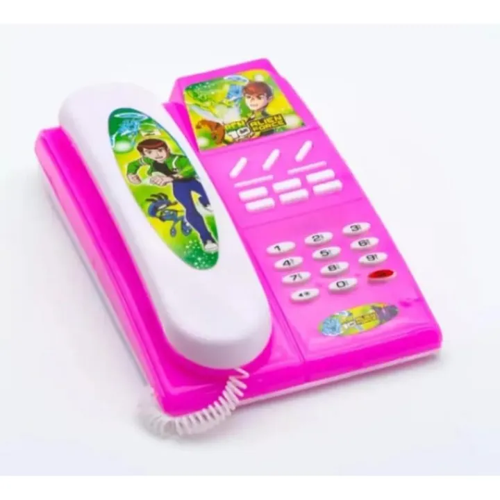 Plastic frozen landline battery operated phone toy, Multicolour, 3 ...