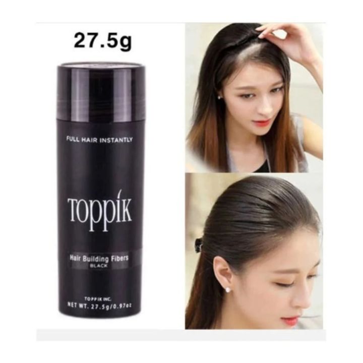 Toppik Hair Building Fibers Black 27.5g | Fill In Fine or Thinning Hair | Instantly Thicker ...
