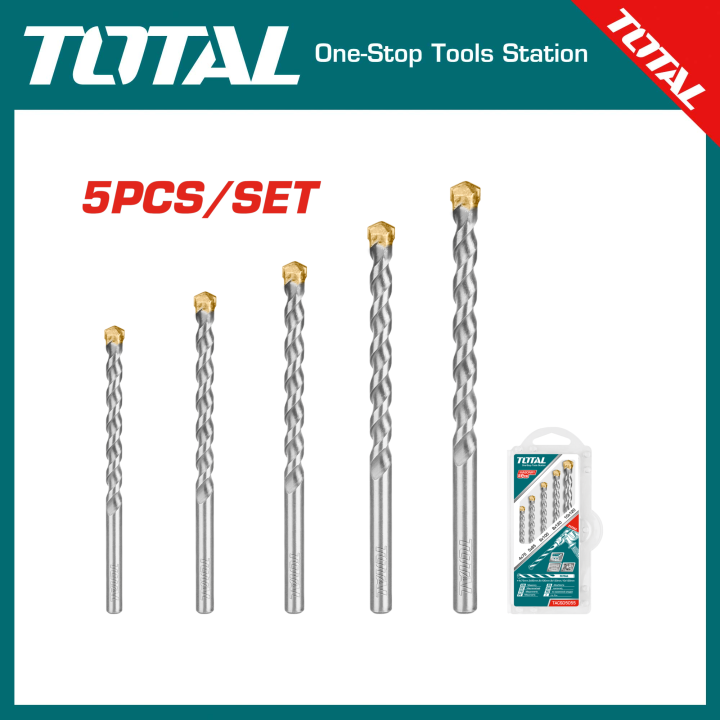 TOTAL Masonry Drill Bits Set (5 Pcs) TACSD5055 | Daraz.com.bd