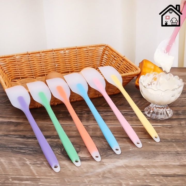 Silicone Scraper Translucent Large Cream DIY Baking Supplies Cake Tools ...