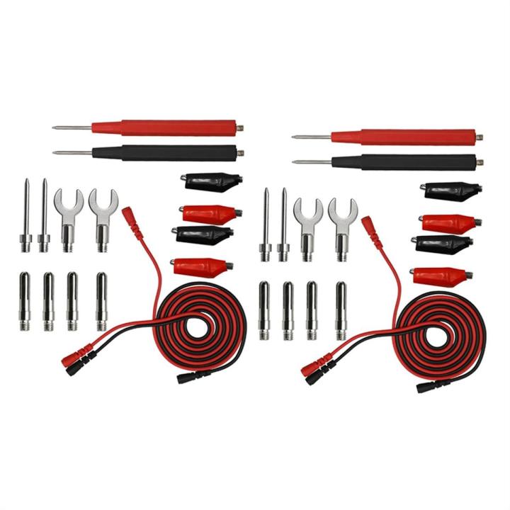16-In-1 Multimeter Test Leads Kit Replaceable Test Probes+Alligator ...