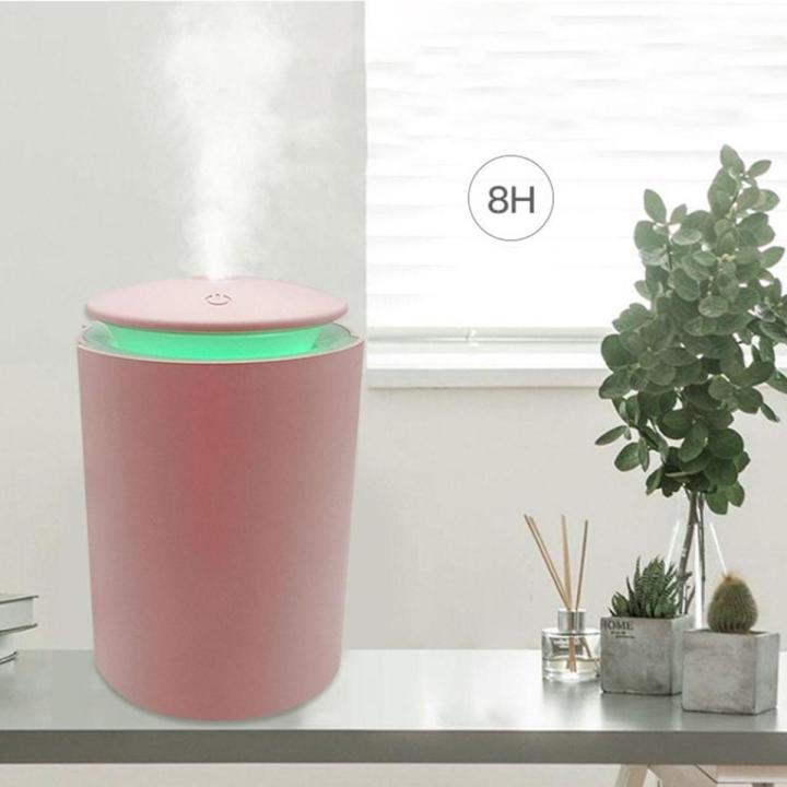 USB Essential Oil Diffuser Air Humidifier 260ml Tank for Bedrooms Pink ...