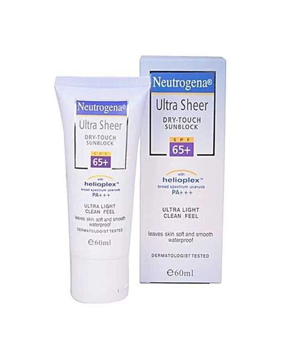 Neutrogena Ultra Sheer Dry-Touch Sunblock SPF-65+ - 60ml | Daraz.com.bd