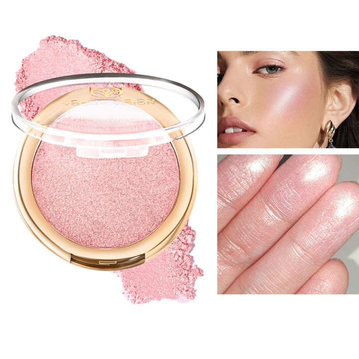 6 Colors Facial Pink Highlighter Makeup Palette Face Lasting Brighten Contour Shimmer Powder 3D Illuminator Highlight Cosmetics Daraz .bd