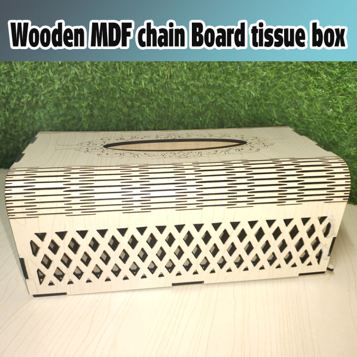 Wooden MDF china Board tissue box | Daraz.com.bd
