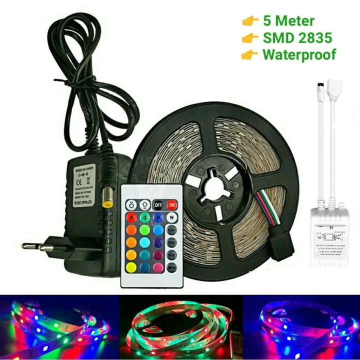 RGB Led Strip Light 2835 DC12V 5 meter 300Leds waterproof | Daraz.com.bd
