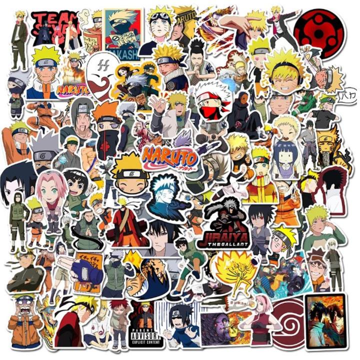 30Pcs/Pack Naruto : Shippuden PVC Waterproof Mini 4cm Stickers For ...