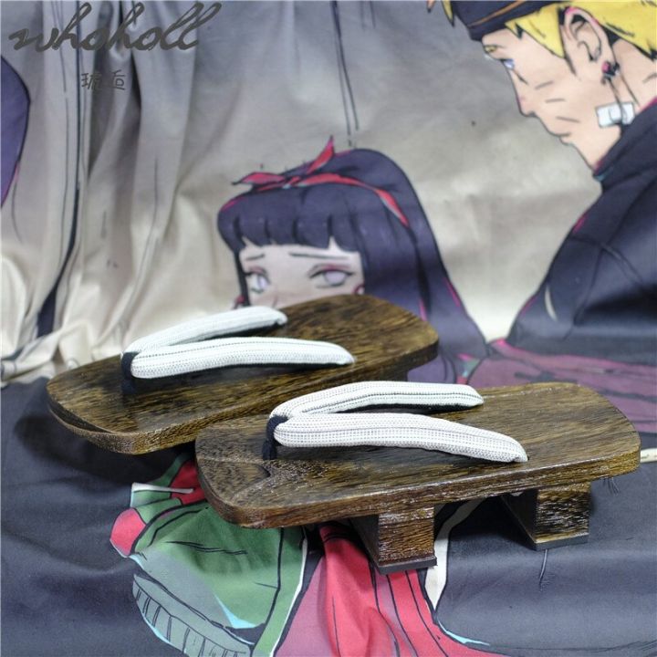 WHOHOLL Anime Cosplay shoes Japanese Wooden Clogs Man women Summer ...