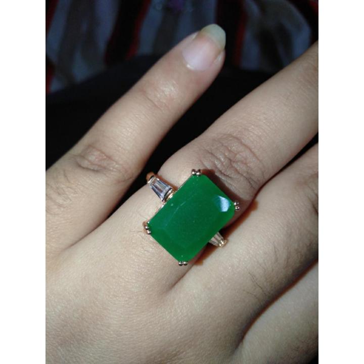 Gold Plated Luxury Stone Finger Ring for Ladies | Daraz.com.bd