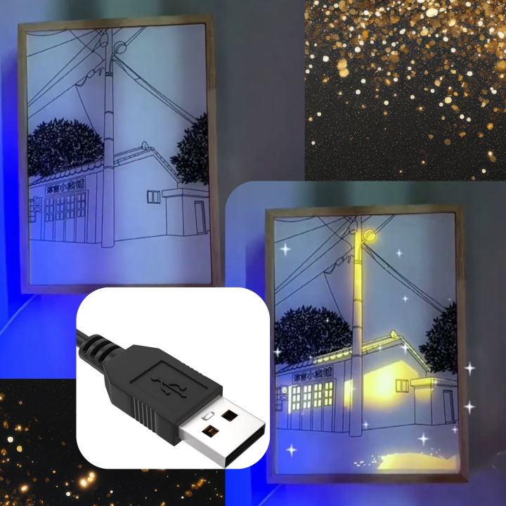 Light Painting Decorative Wall Canvas Customizable DIY LED Painting Big ...