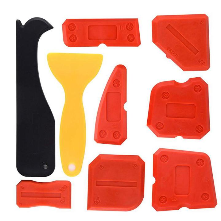 9 Pieces Silicone Sealant Finishing Tools Smoothing Caulking Tool Kit ...