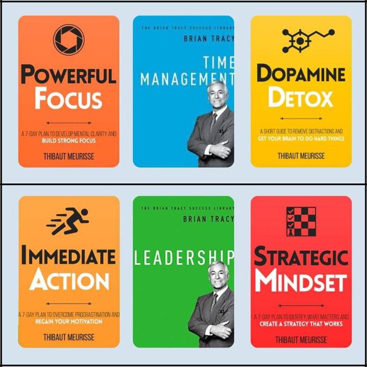 6 books spesial ( Dopamine Detox , Powerful focus , Immediate Action ...