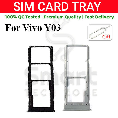 Vivo Y03 Sim Tray Micro SD Card Slot with Sim Ejector Pin Replacement ...