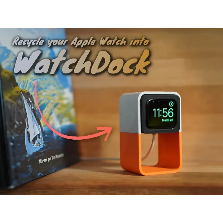 WatchDock for Apple Watch – Minimal Nightstand Dock with Cable Pass ...